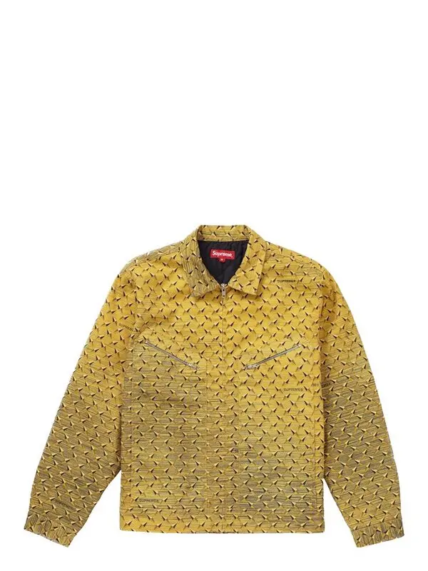 Supreme Diamond Plate Work Jacket - Yellow