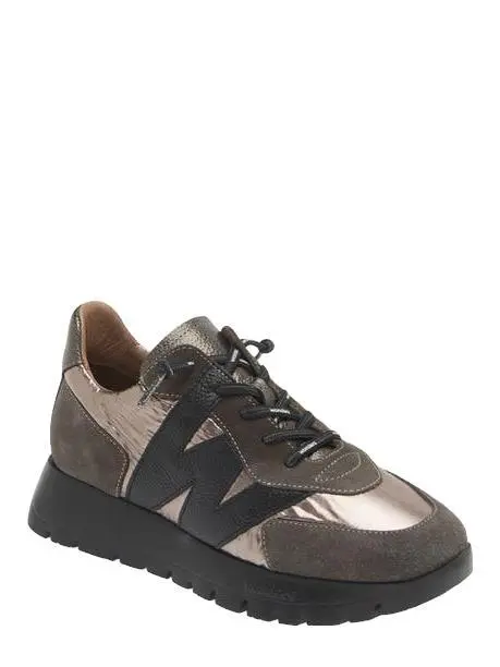 WONDERS Oslo Sneaker - Grey Black Lead Combo