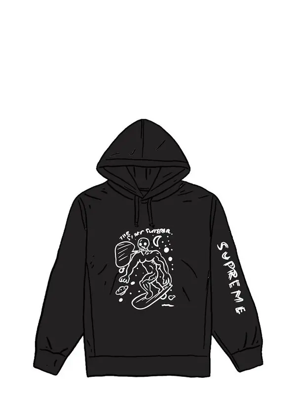 Supreme Daniel Johnston Hooded Sweatshirt - Black