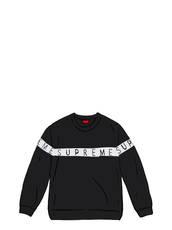 Supreme Inside Out Logo Sweater - Black