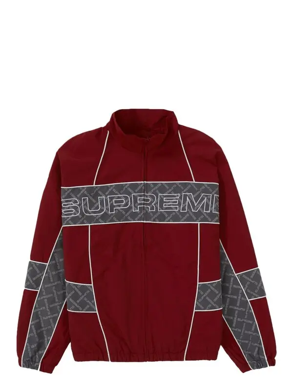 Supreme Jacquard Panel Track Jacket - Red