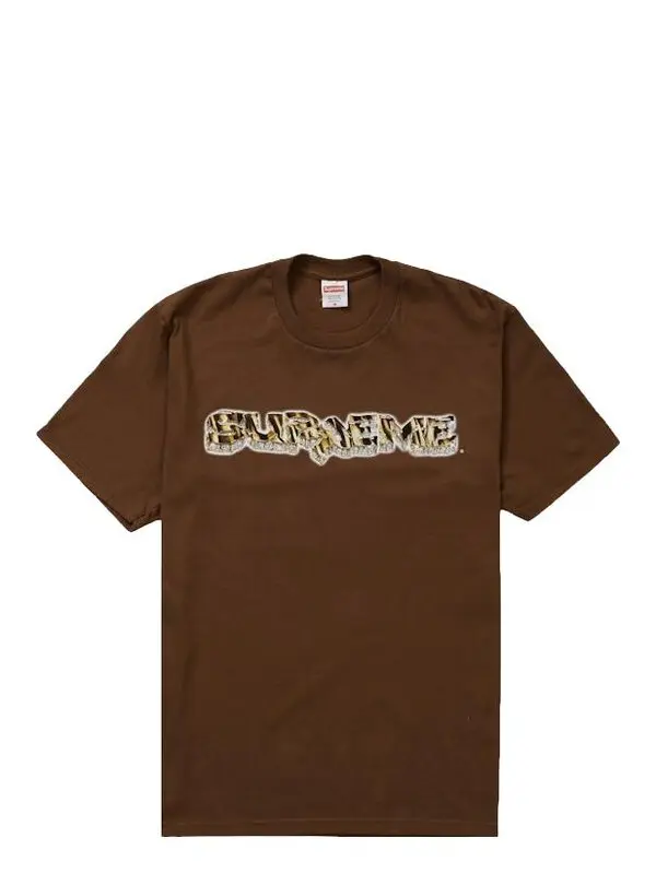Supreme Diamond Tee Shirt - Brown