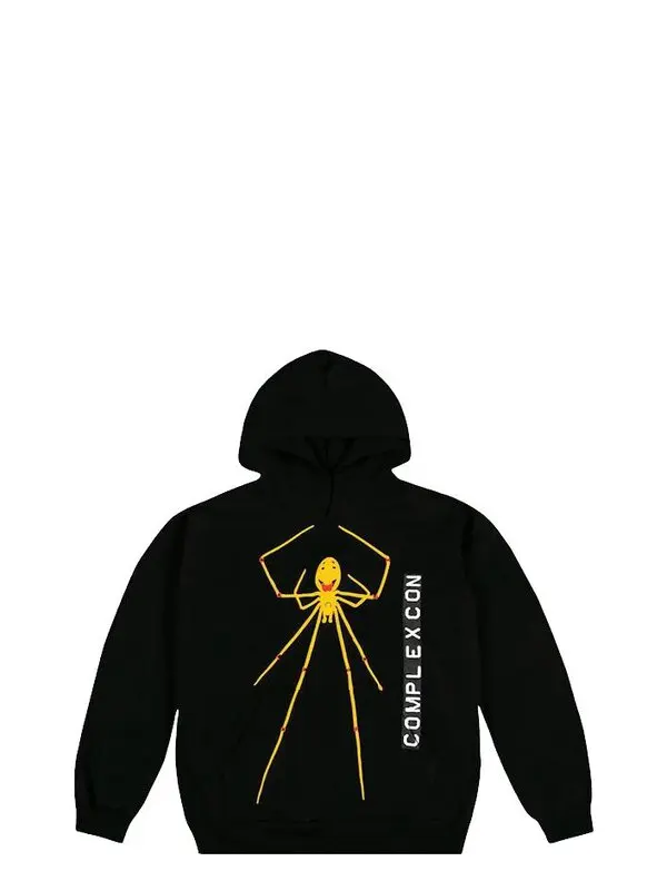 CACTUS PLANT FLEA MARKET X Complexcon Smiley Spider Hoodie - Black
