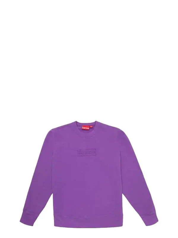 Supreme Cutout Logo Crewneck Sweatshirt - Violet