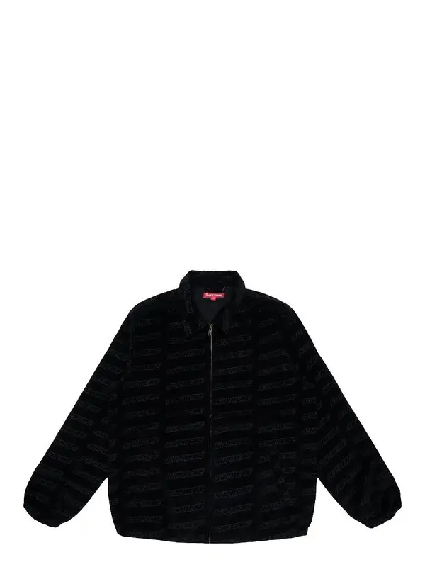 Supreme Debossed Logo Corduroy Jacket - Black