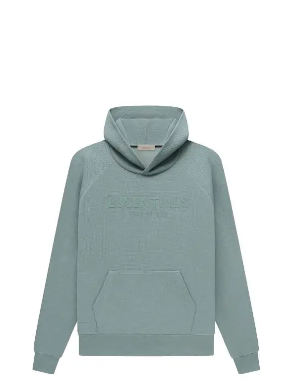 Fear Of God Essentials Waffle Raglan Hoodie - Sycamore