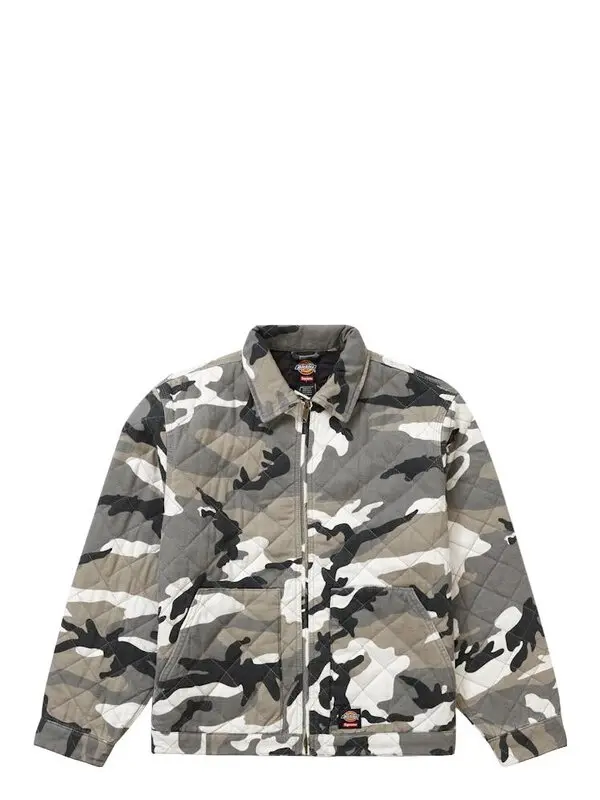 Supreme Dickies Quilted Work Jacket - Grey Camo