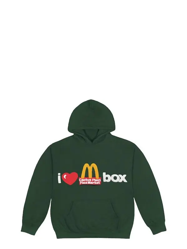 CACTUS PLANT FLEA MARKET X Mcdonalds We Love 2 C U Hoodie - Green