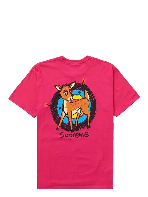 Supreme Deer Tee Shirt - Pink
