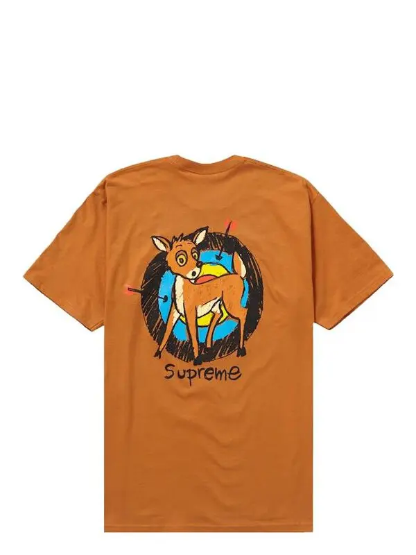 Supreme Deer Tee Shirt - Burnt Orange