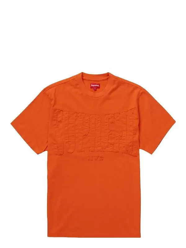 Supreme Cutout Logo Short Sleeve Top - Orange