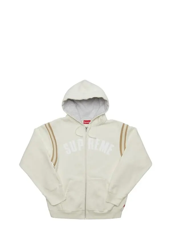 Supreme Zip Up Hooded Sweatshirt - White