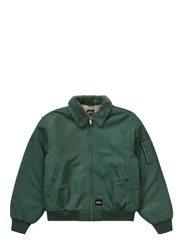 Supreme Fur Collar Bomber Jacket - Work Green