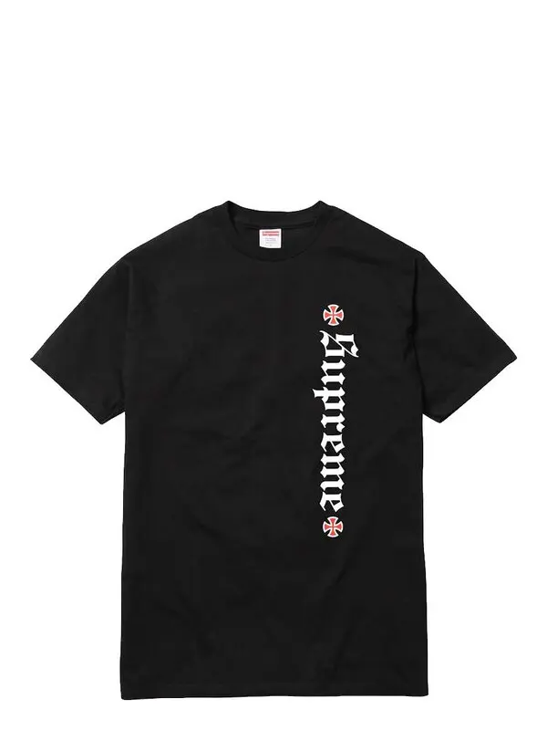 Supreme Independent Old English Tee Shirt - Black