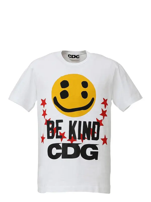 CACTUS PLANT FLEA MARKET X Cdg Smiley Face Be Kind T-shirt - White