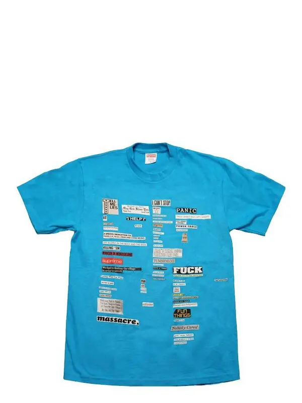 Supreme Cutouts Tee Shirt - Bright Blue