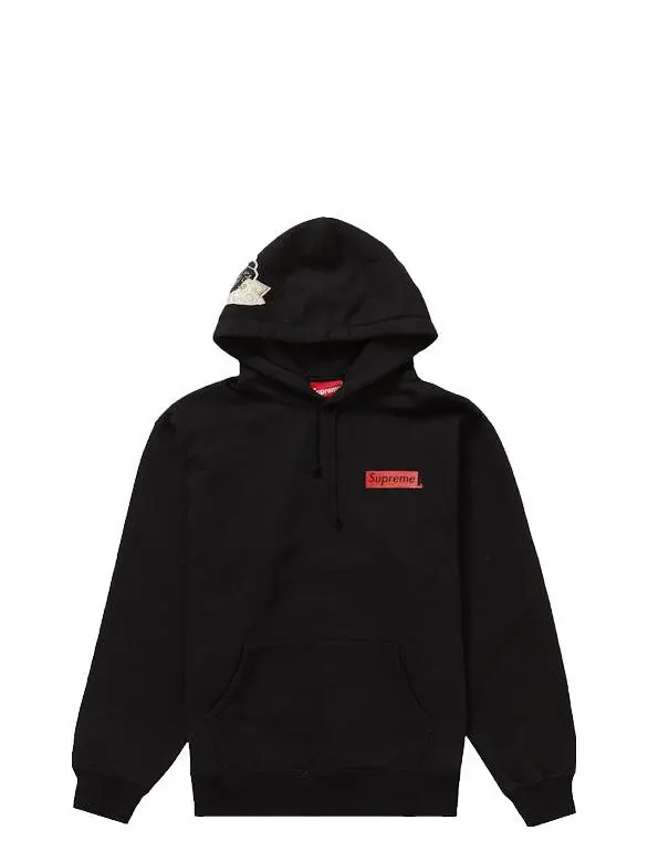 Supreme Instant High Patches Hooded Sweatshirt - Black