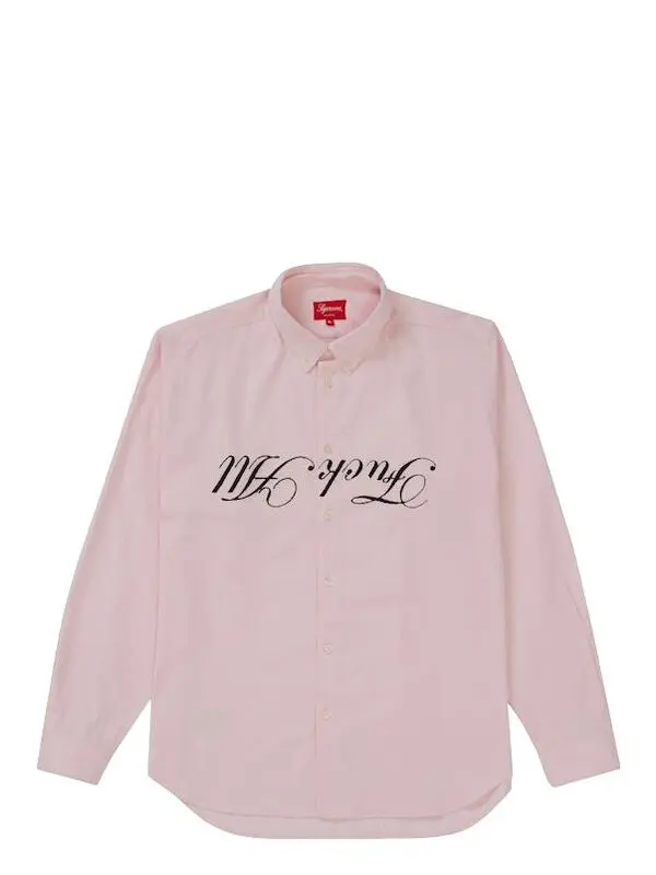 Supreme Jamie Reid Fuck All Shirt - Light Pink