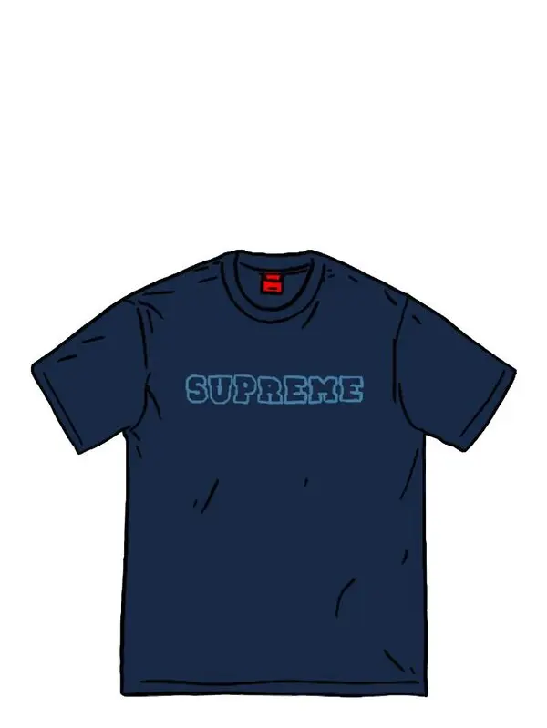 Supreme Dazzle Mesh Short Sleeve Top - Navy Blue