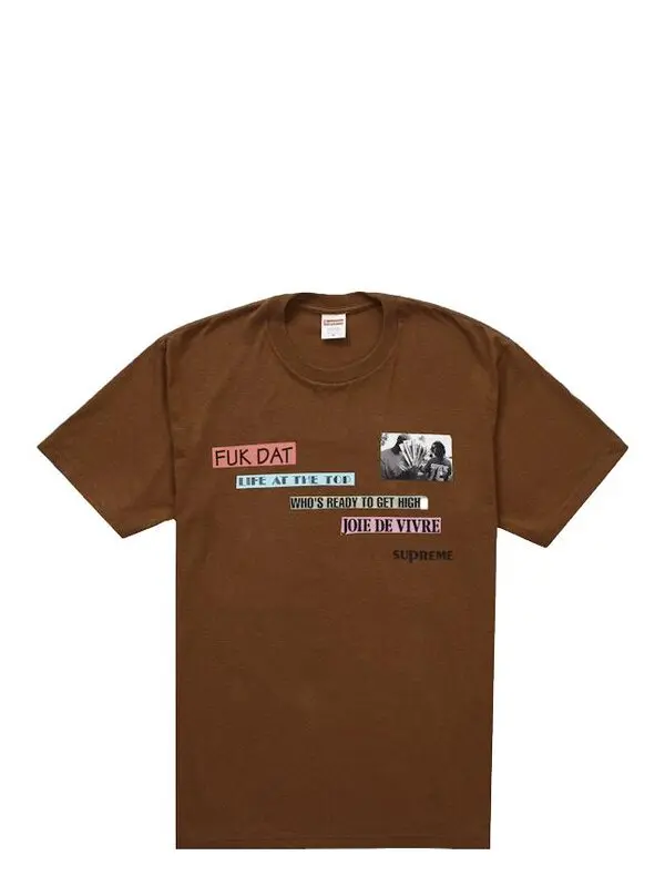 Supreme Joie De Vivre Tee Shirt - Brown