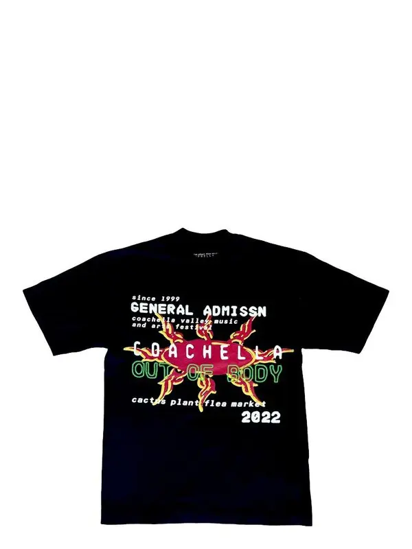 CACTUS PLANT FLEA MARKET Coachella X Cpfm Weekend 1 T-shirt - Black