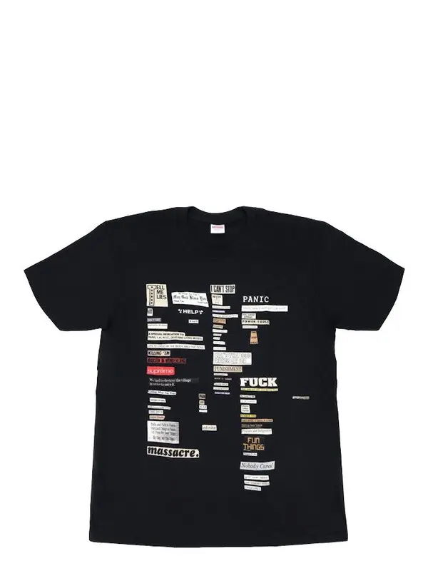 Supreme Cutouts Tee Shirt - Black