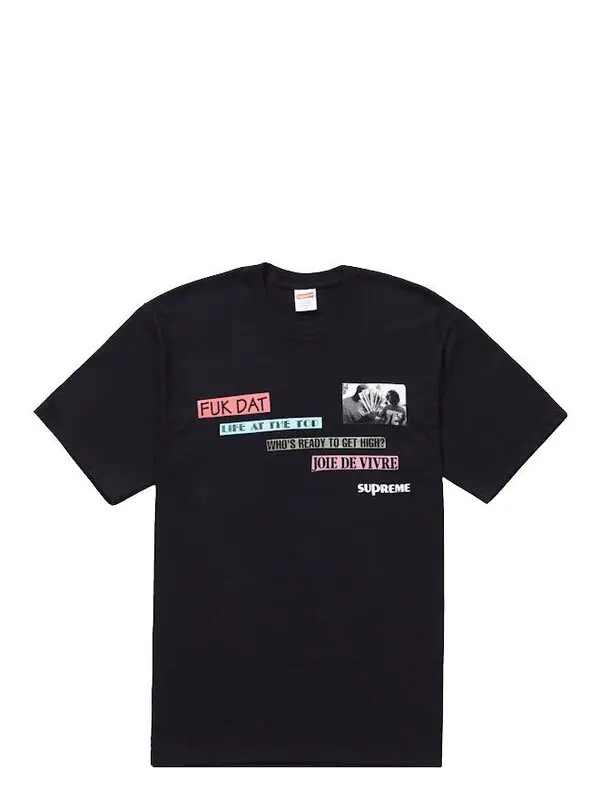 Supreme Joie De Vivre Tee Shirt - Black