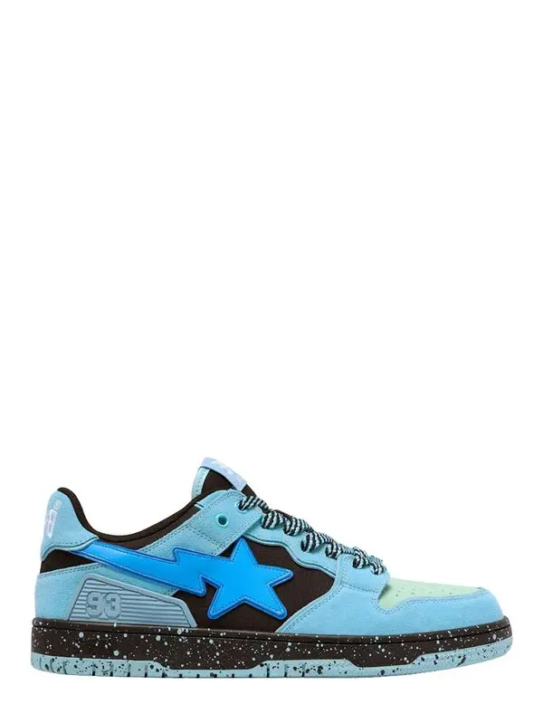 BAPE A Bathing Ape Sk8 Sta #6 Sneakers - University Blue/black/green