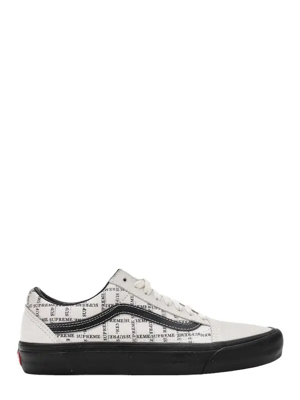 VANS Old Skool Supreme Gridin Sneakers - White/black
