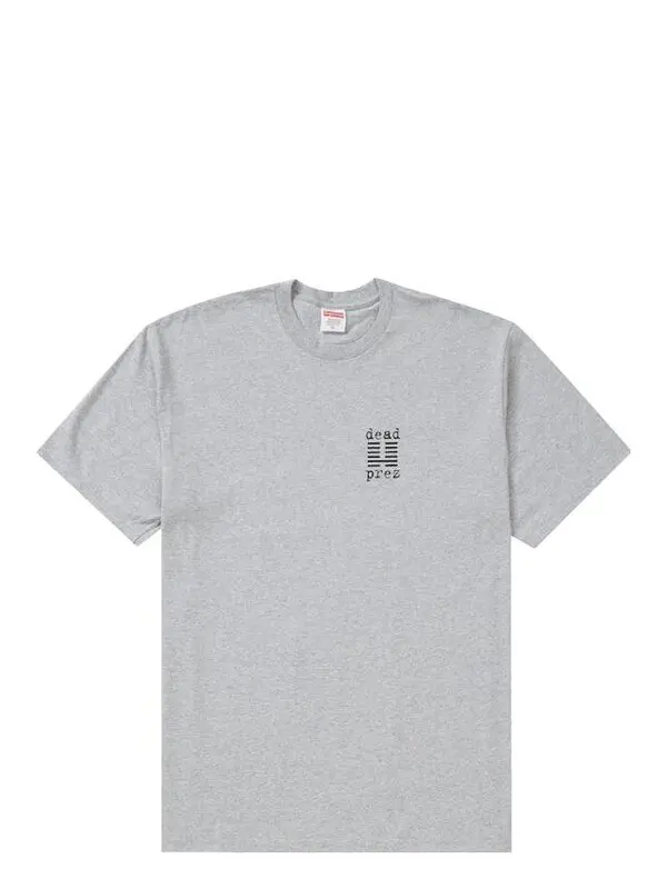 Supreme Dead Prez Tee Shirt - Heather Grey