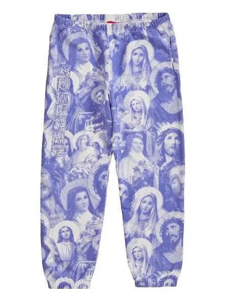 Supreme Jesus And Mary Sweatpant - Purple