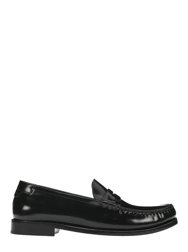 Saint Laurent Le Loafer Penny Slippers - Black