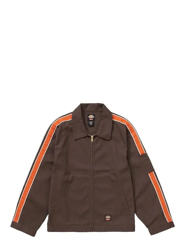 Supreme Dickies Stripe Eisenhower Jacket - Brown