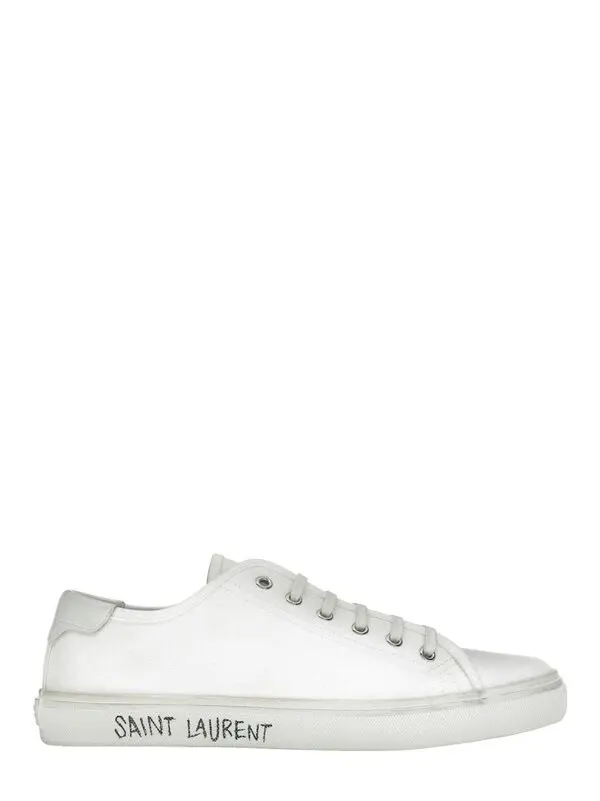 Saint Laurent Malibu Optic Sneakers - White