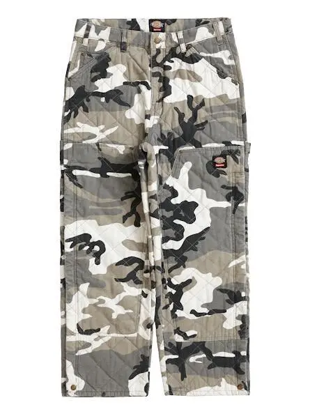 Supreme Dickies Quilted Double Knee Painter Pant - Grey Camo