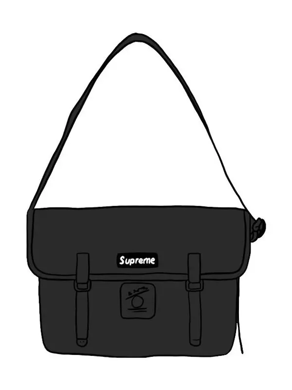 Supreme De Martini Messenger Bag - Black