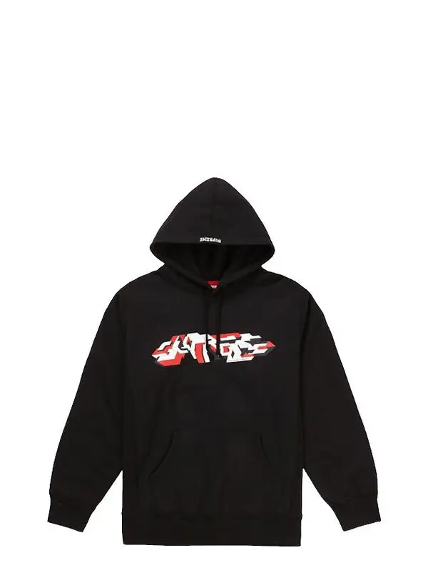 Supreme Delta Logo Hooded Sweatshirt - Black
