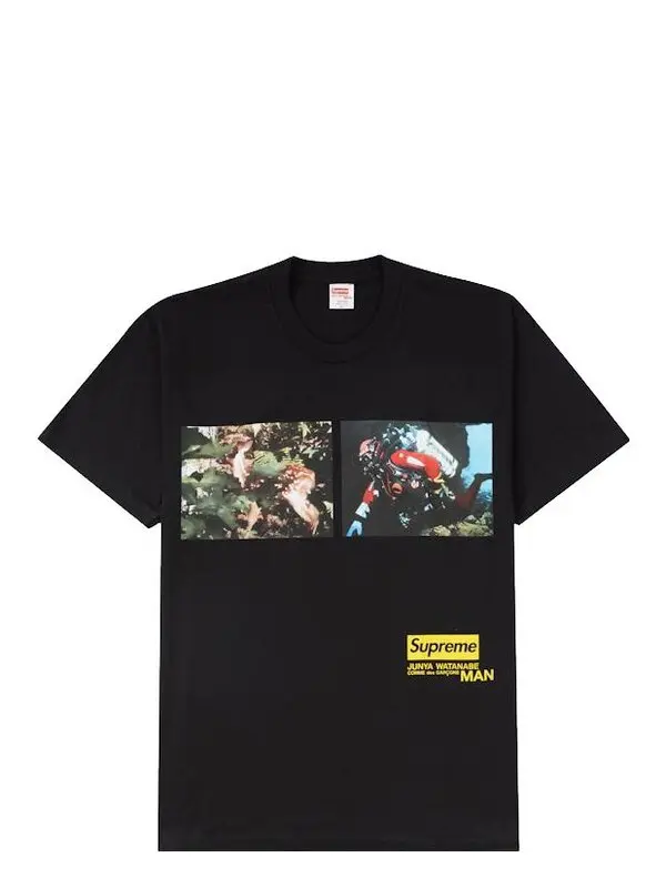 Supreme Junya Watanabe Cdg Nature Tee Shirt - Black
