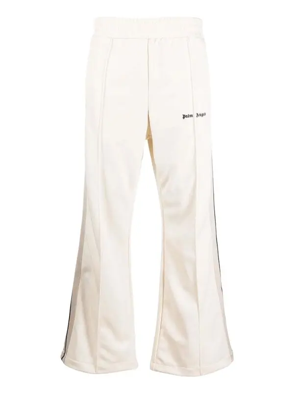 Palm Angels Monogram Flared Track Pants - White