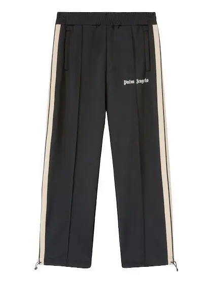Palm Angels Loose Track Pants - Black/off White