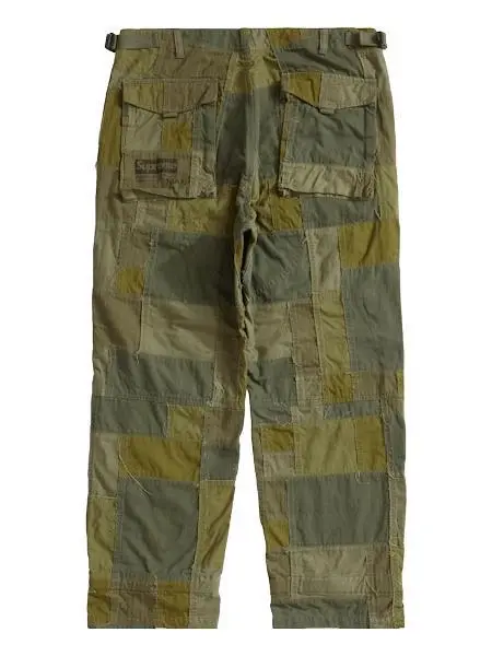 Supreme Junya Watanabe Cdg Patchwork Cargo Pant - Olive