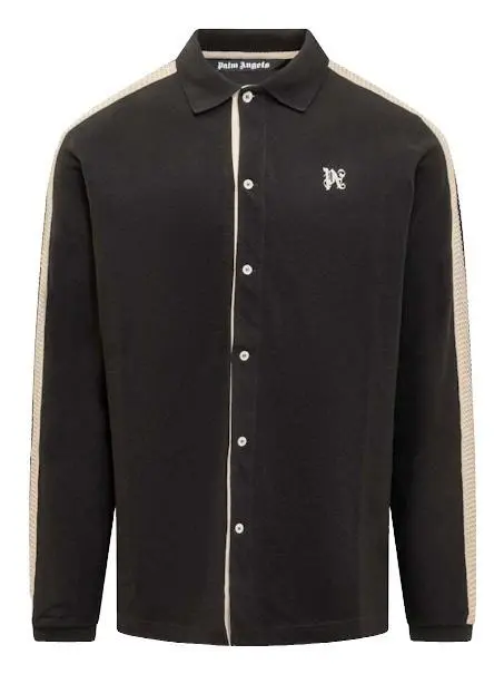 Palm Angels Monogram Trackshirt - Black