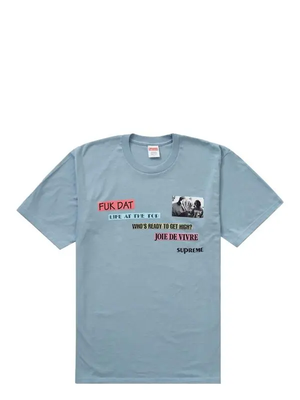 Supreme Joie De Vivre Tee Shirt - Dusty Blue