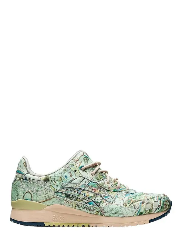Asics Gel-lyte Iii Atmos Aged Mapin Sneakers - Ice Green/midnight Blue