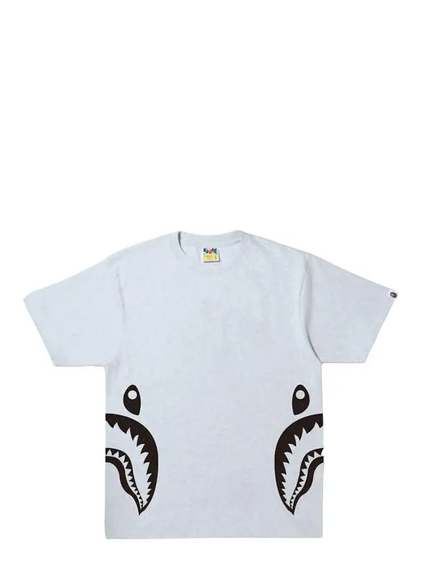 A BATHING APE Bicolor Side Shark Tee Shirt - Grey