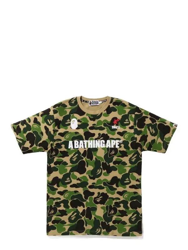 A BATHING APE Big Abc Camo Tee Shirt - Green