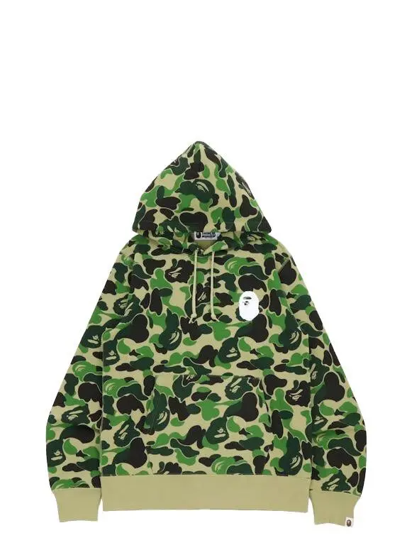BAPE Abc Camo Ape Head Pullover Hoodie - Green