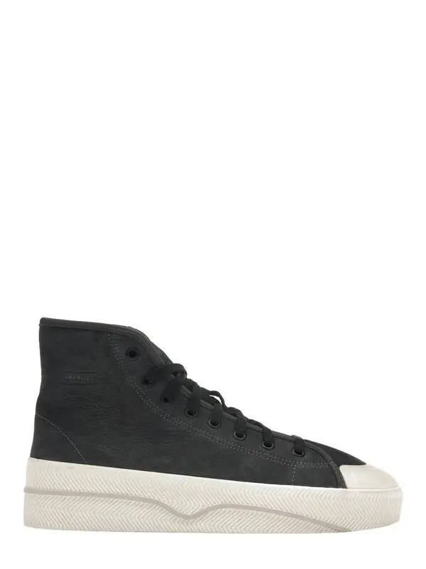 Adidas Nizza 2 Leather High-top Sneakers - Carbon/grey Six/core White