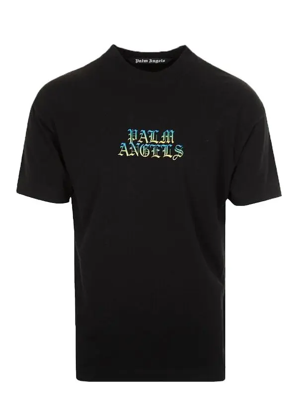 Palm Angels Hue Gothic Logo T-shirt - Black