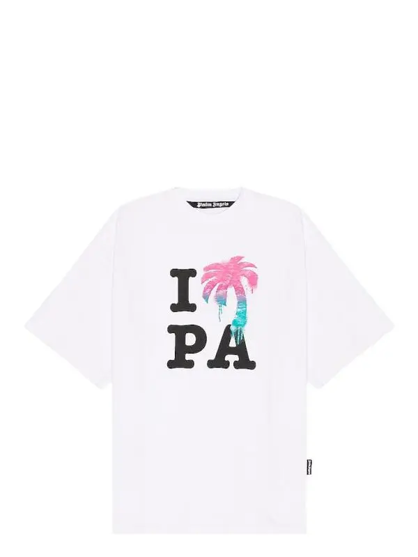 Palm Angels Logo Print T-shirt - White